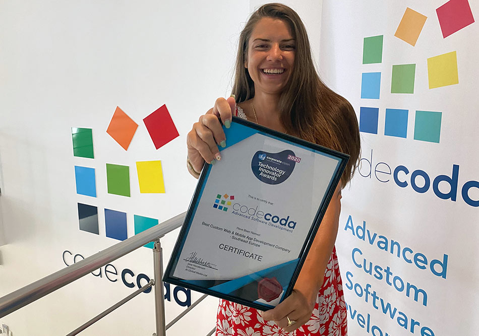 Press Release: CodeCoda wins the 2020 TECHNOLOGY INNOVATOR AWARD | Blog | CodeCoda
